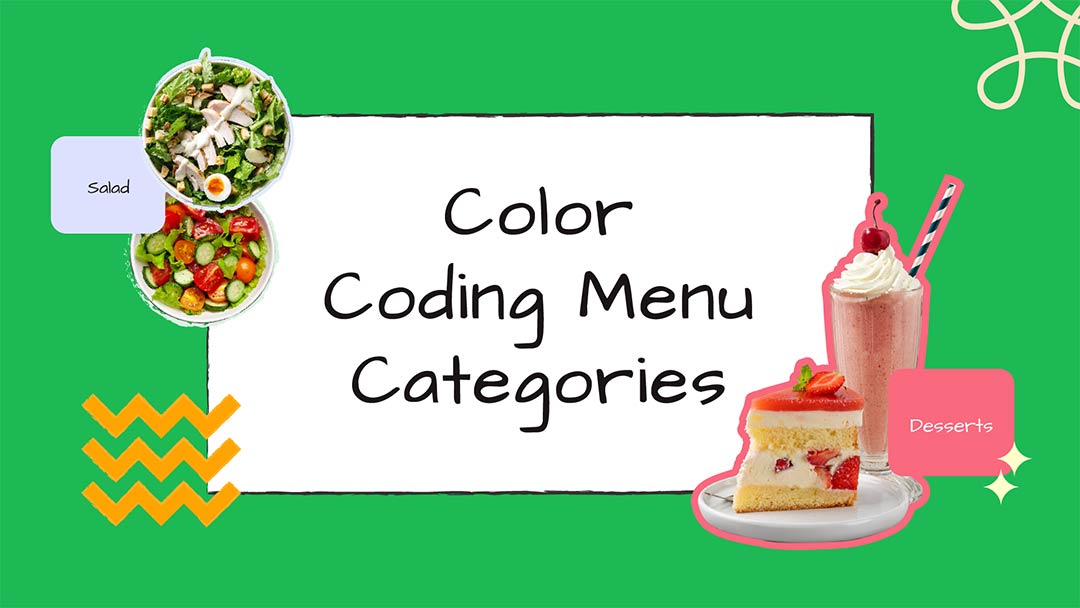 Color Coding Menu Categories - Sapaad